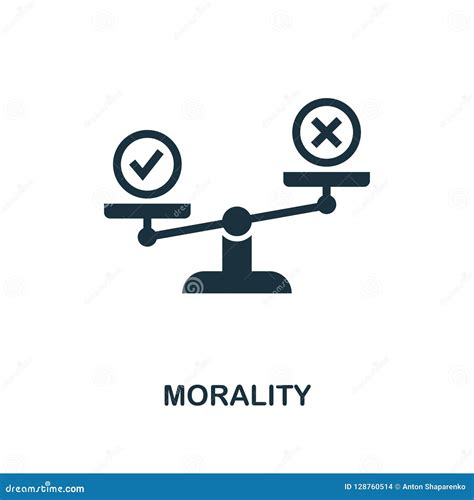 Morality Icon Monochrome Style Design From Business Ethics Icon Collection Ui And Ux Pixel