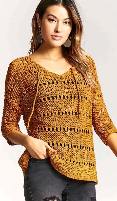 Crochet Top Plus Size EMBROIDERY ORIGAMI