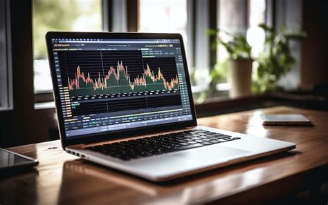 Premium AI Image Sleek Tech The Stock Photo Showcases A Stylish Laptop Generative Ai