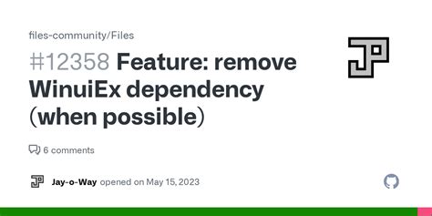 Feature Remove Winuiex Dependency When Possible · Issue 12358