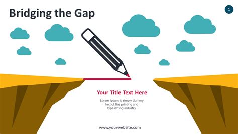 Business PPT Template Bridging The Gap Smiletemplates
