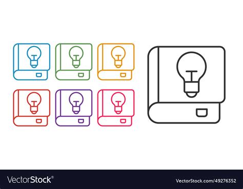 set line user manual icon isolated on white vector image