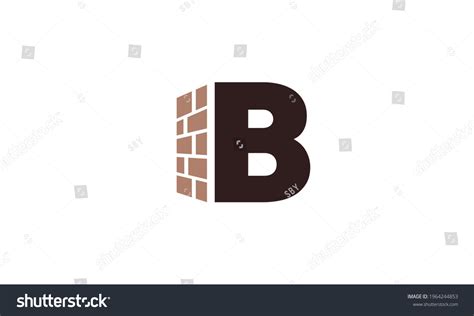 Letter B Brick Logo Vector Icon Stock Vector Royalty Free Shutterstock