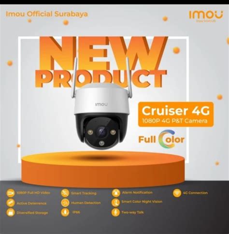 Imou Cruiser G Mp Ipc S Ftp Sim Card Ip Camera Outdoor Cctv Lazada Indonesia
