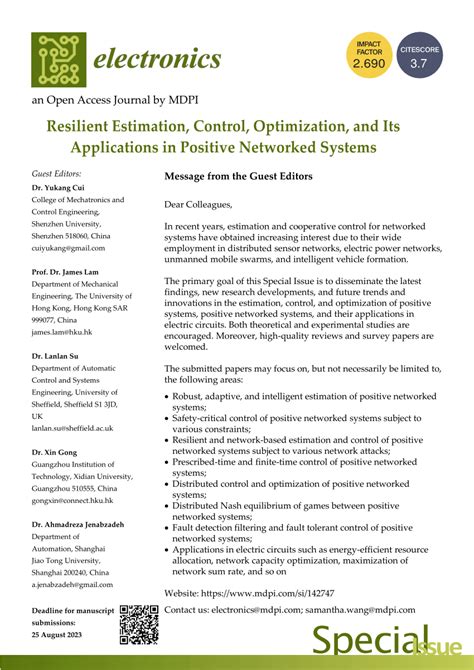 Pdf Resilient Estimation Control Optimization And Its Applications In Positive Networked