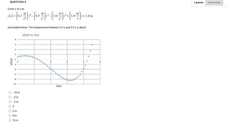 Solved QUESTION Given X Vs T As Chegg