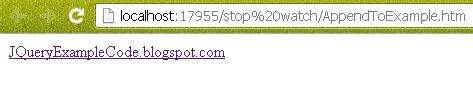 How To Append Anchor Tag To HTML Body Dynamically Using Jquery JQuery Example Code