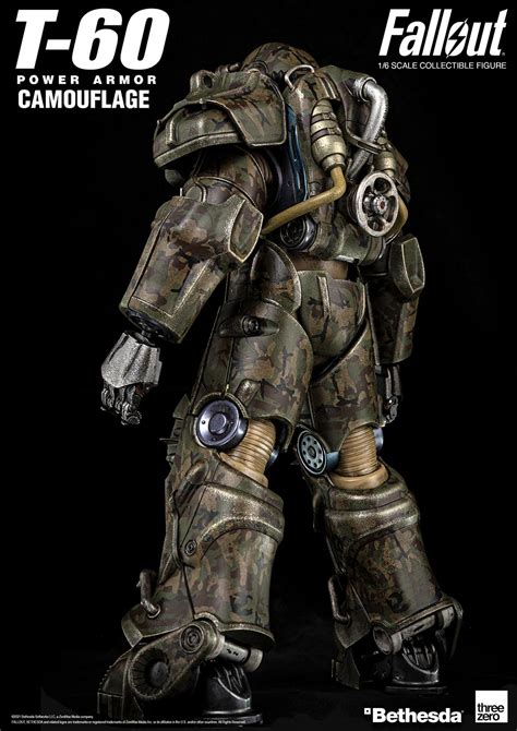 Fallout T 60 Power Armor Camouflage 1 6 Scale Figure By Threezero The