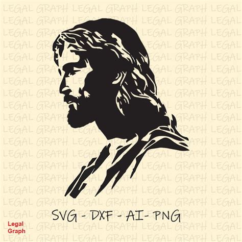 Jesus Graph Svg Png Ai Dxf All File Included Etsy