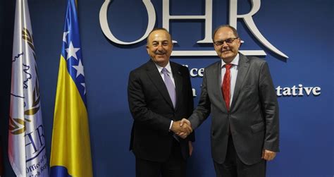 Високи представник Кристијан Шмит се састао са турским министром спољних послова Мевлутом