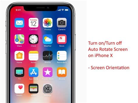 Turn ON Turn Off Auto Rotate Screen On IPhone X Screen Orientation Weather News Tv App Turn