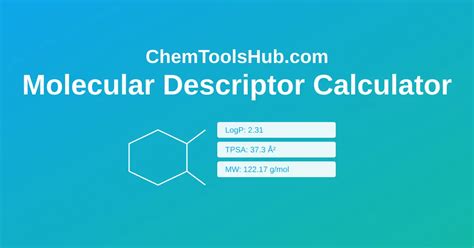 分子描述符计算器 化学性质计算器 Chemtoolshub