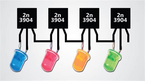 How To Make 37v Mini Led Flasher Circuit 4 Led Run Led Emergency Lights Electronics