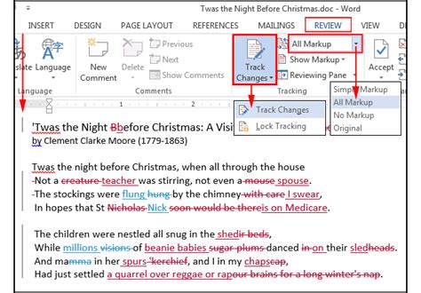 When Writing While Using The Track Changes Function In Microsoft Word Or Another Word Processor