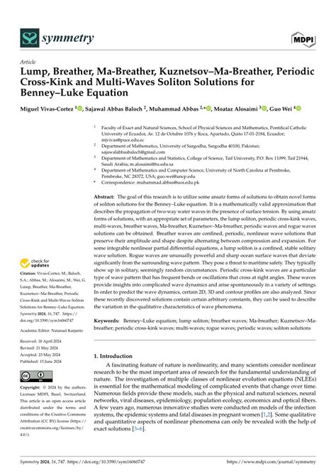 Pdf Lump Breather Ma Breather Kuznetsov Ma Breather Periodic Cross Kink And Multi Waves