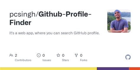 Github Pcsingh Github Profile Finder It S A Web App Where You Can Search Github Profile
