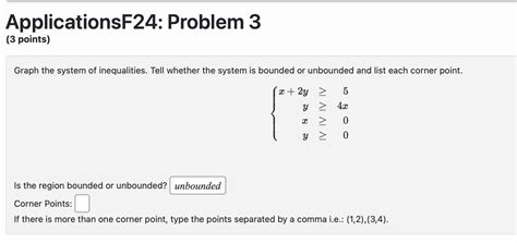 Solved Graph The System Of ﻿inequalities Tell Whether The