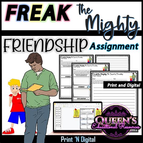 Freak The Mighty Activity Friendship Assignment Freak The Mighty
