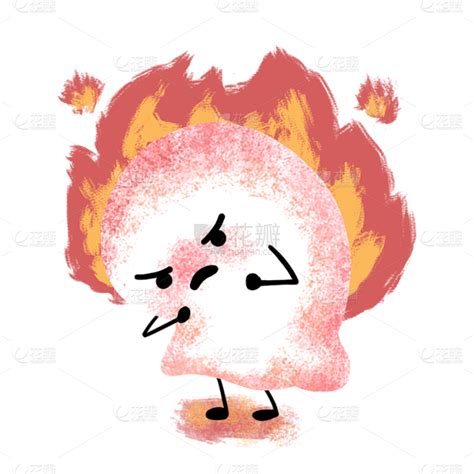 手绘 卡通情绪表情包元素 愤怒