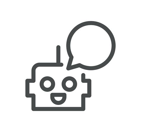 Ai Chat Bot Related Icon Outline And Linear Vector 33951512 Vector Art