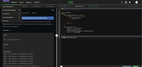 Day44 Of Palindromic Array Challenge By Geeksforgeeks Sushant Tripathi Posted On The Topic