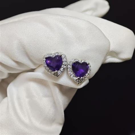 Amethyst Earrings Spiritual Clarity And Love Meruisa Crystal