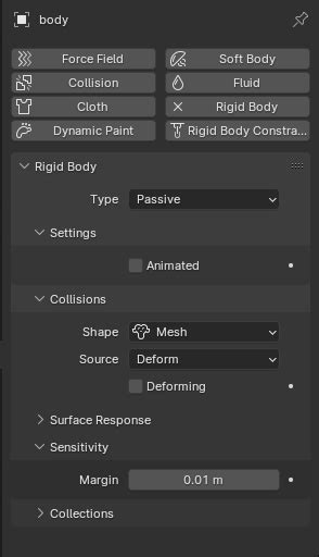 animation rigid body on animated mesh is not updating blender stack