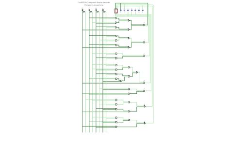 Circuitverse The Bcd To 7 Segment Display Decoder