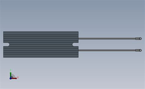 RVG铝壳电阻器 RVG 60 英飞克 SOLIDWORKS 2018 模型图纸下载 懒石网