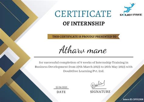 Atharv Mane On Linkedin Internshipcompleted Newbeginnings Businessdevelopment