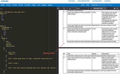 Table Cells With Rowspan Don T Render Borders Across Page Breaks Issue Bpampuch