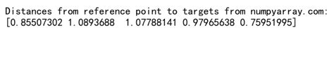 NumPy计算欧几里得距离高效数组操作的实践指南 极客教程