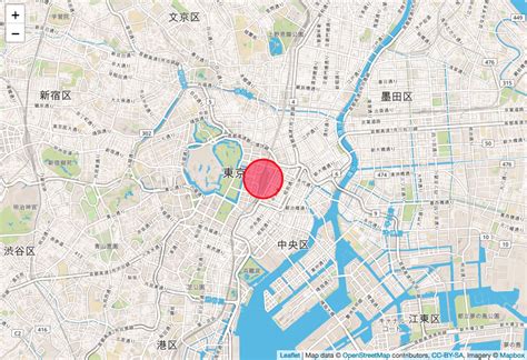 leafletで地図を実装するデモ ウェブプラスα