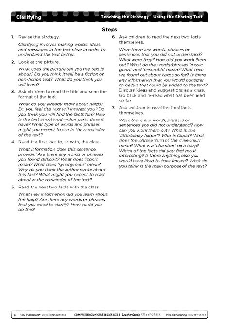 Make Sense Of Comprehension With A Clarifying Strategy Prim Ed Publishing