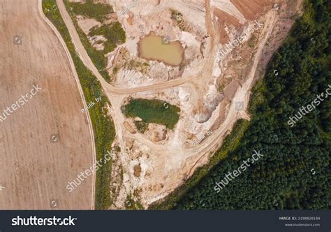 Aerial View Mining Quarry Industrial Landscape Stock Photo 2198828189 Shutterstock
