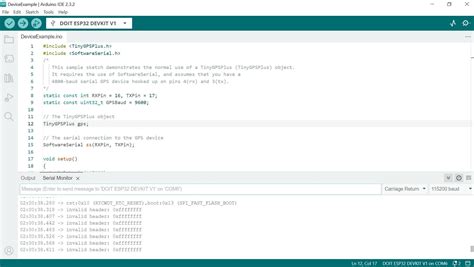 I Cant Even Run Example Code From Tinygpsplus Deviceexample Help Pls Rarduino