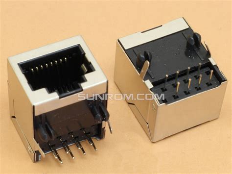 Rj45 8p8c Socket Side Entry Shielded Short Body Pcb Mount For Network