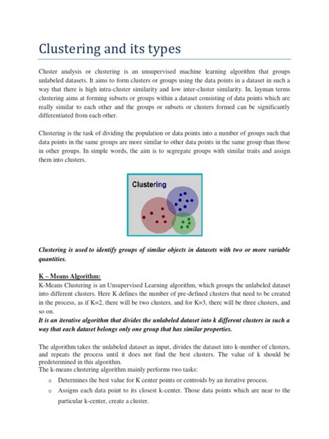 Unit 3 Clustering Pdf Cluster Analysis Machine Learning