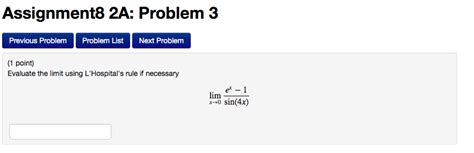 Solved Assignment8 2a Problem 3 Previous Problem Problem