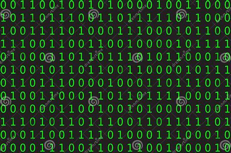 Program Datum Background Green Programming Binary Coding Stock Vector Illustration Of