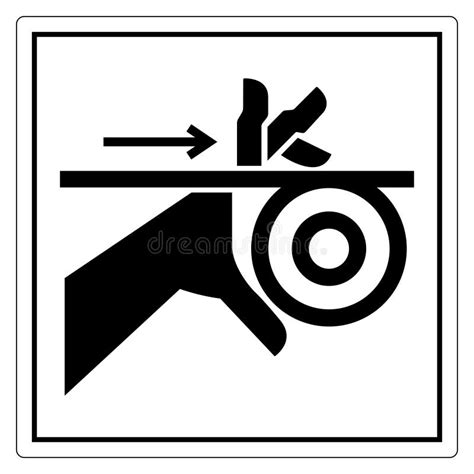 Safety Sign For Avoiding Contact With Sharp Objects Stock Vector
