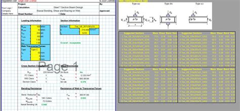Steel Beam Design Spreadsheet CivilWeb Spreadsheets