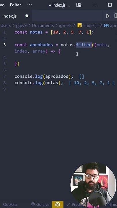 Te Enseño A Usar El Método Filter De Javascript En Menos De Un Minuto Shorts Javascript