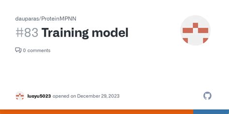Training Model Issue Dauparas ProteinMPNN GitHub
