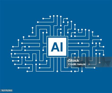 빅 데이터 개념 아이콘 클라우드 데이터 인공 지능 벡터 일러스트레이터 Cpu에 대한 스톡 벡터 아트 및 기타 이미지 Cpu