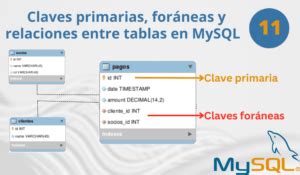 Claves primarias foráneas y relaciones entre tablas en MySQL Norvic Software