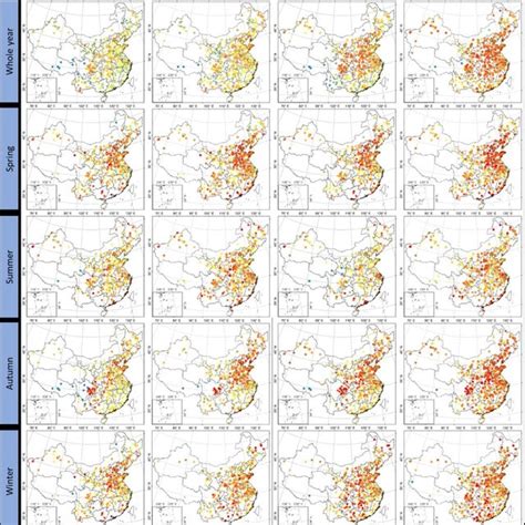 The Relationship Between Pm25 And Aod In China In The Entire Year Of Download Scientific
