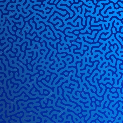 Premium Vector Blue Turing Reaction Gradient Background Abstract Diffusion Pattern With
