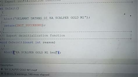 Perbedaan Coding Mql4 Yang Ditulis Di On Init Dan Deinit Youtube