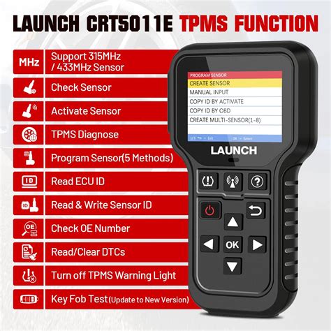 LAUNCH CRT E TPMS Relearn Tool OBD Code Reader
